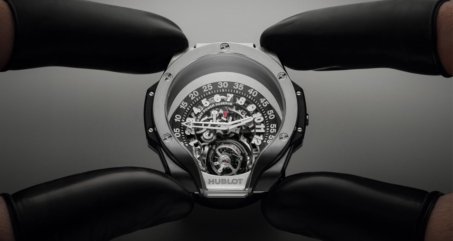 Doppelt hält besser: Die Nummer 13 von Hublot bietet ein Doppel-Achs-Tourbillon und eine ...