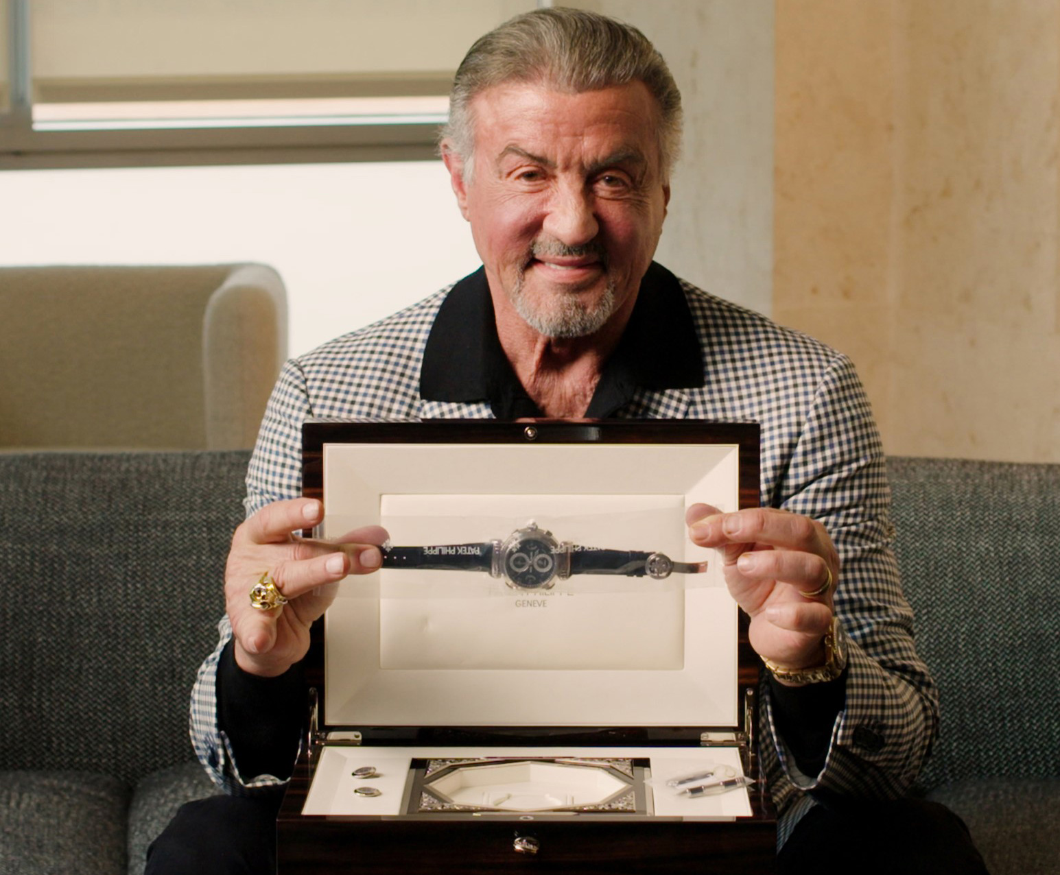 Sly versteigert seine „Grandmaster Chime“ von Patek Philippe mit einem ...