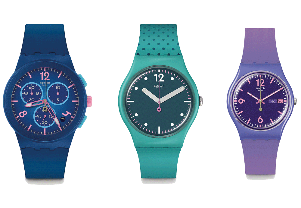 Olympisches Trio von Swatch